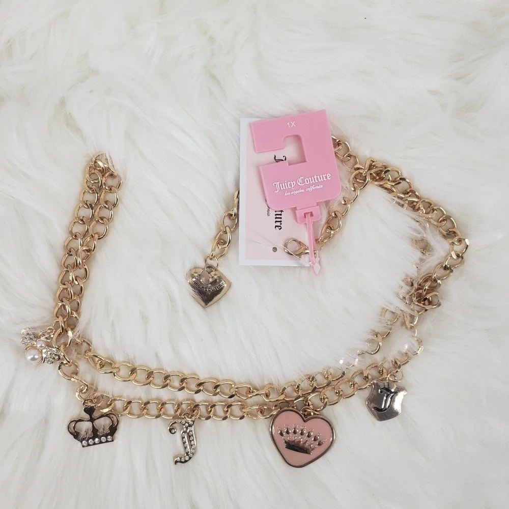Juicy Couture | Accessories | Juicy Couture Charm Chain Belt Women X ...